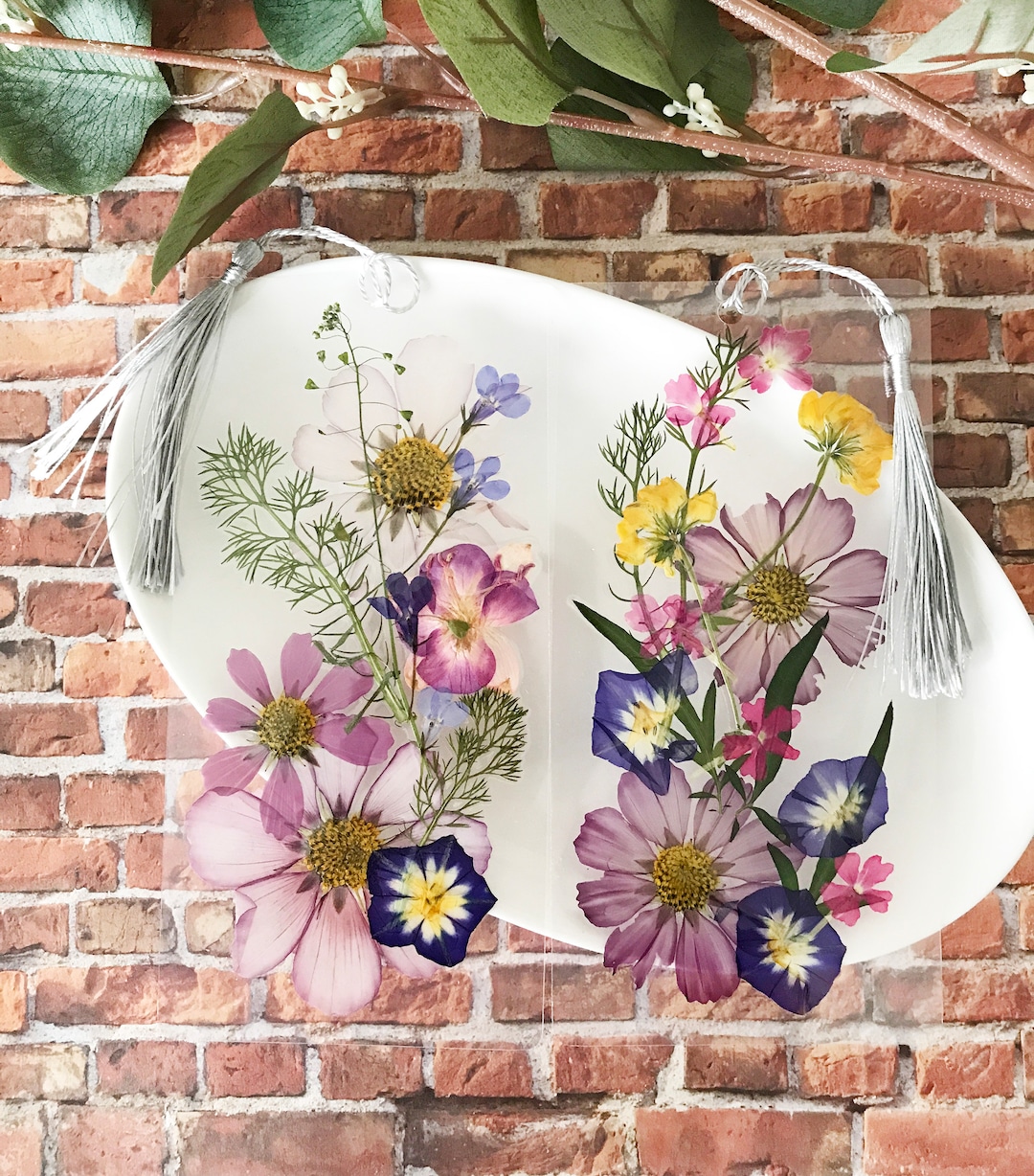 Pressed Flower Bookmarks Clear Laminated Bookmarks Gifts - Etsy