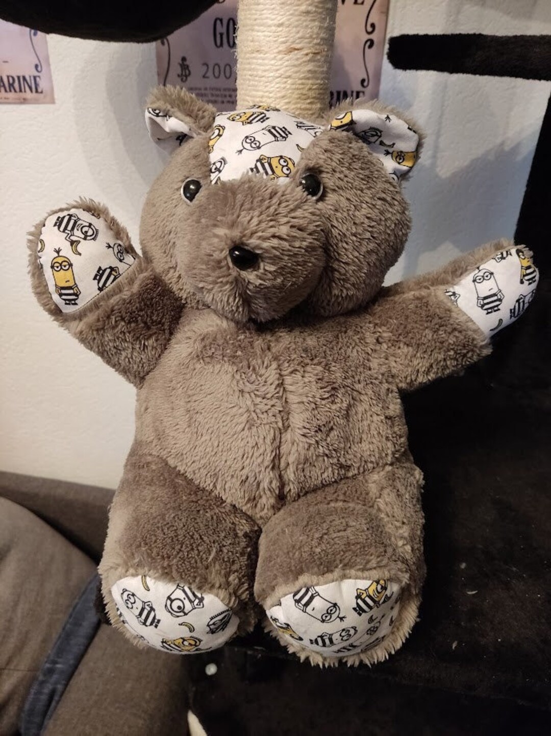 Teddy Bear, MIMI, Collection Teddy Bears Grey/taupe Cotton Minion ...