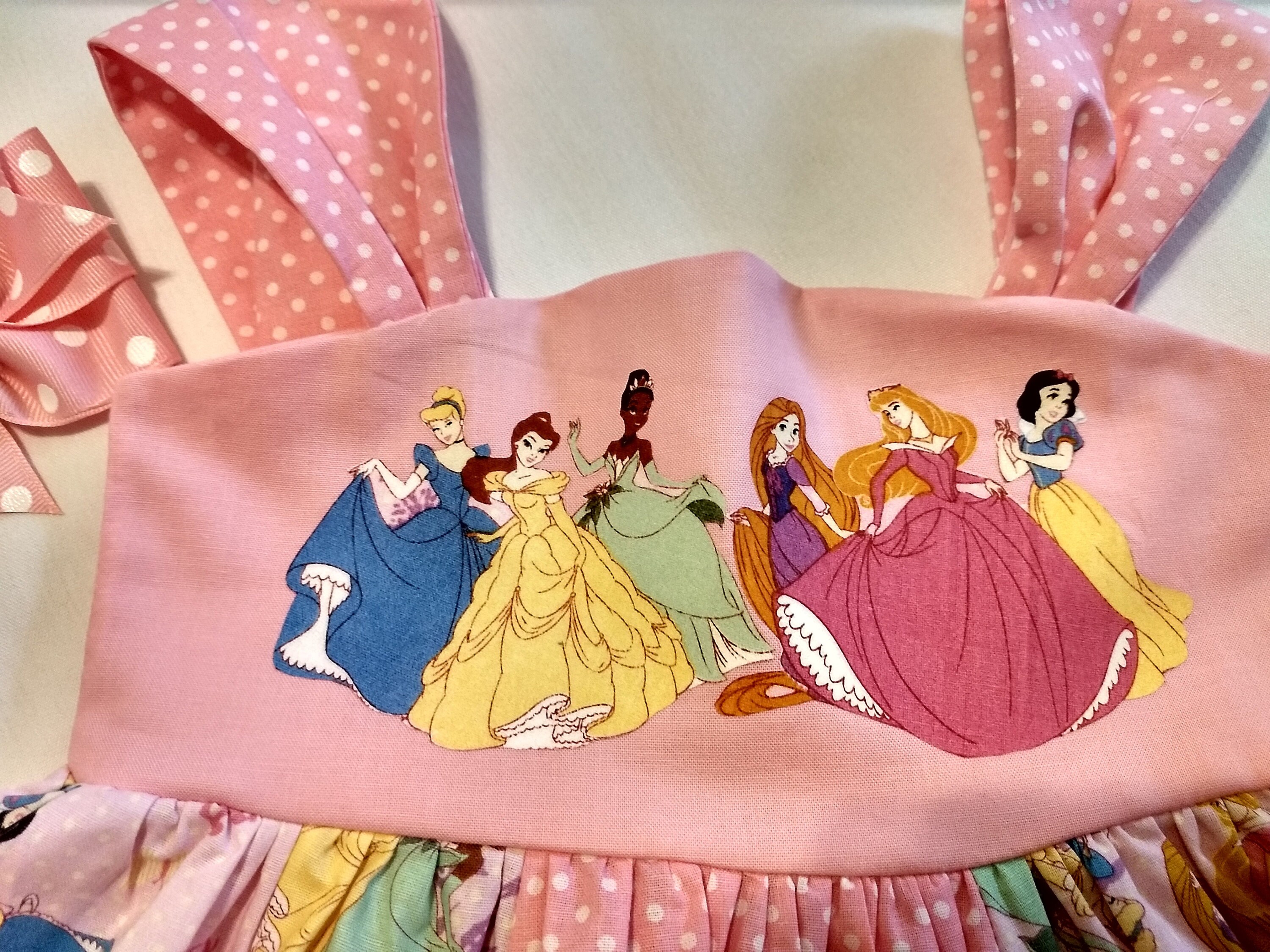 Disney Princesses Twirl Dress & Matching Hairbow - Etsy