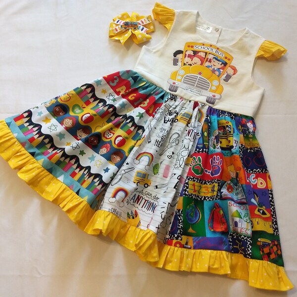 Toy School Bus - Etsy