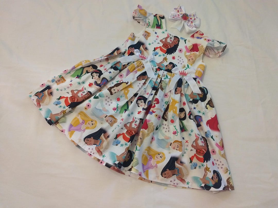 Disney Princesses Design Your Own Twirl Dress and Matching Hairbow - Etsy