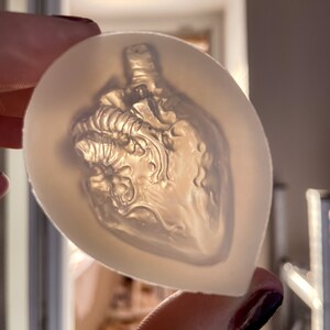 Heart Silicone mold Anatomical Heart Jewelry Making Mold | Etsy