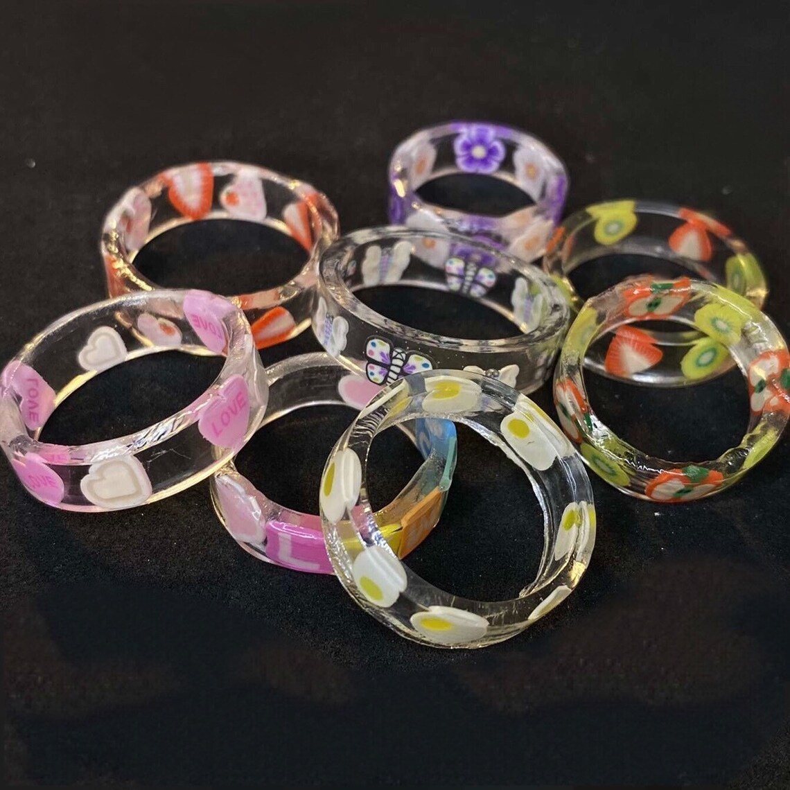 Funky Fruit Rings | Etsy