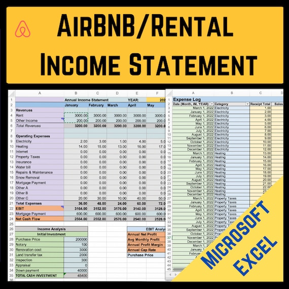 Microsoft Excel Income Statement Template