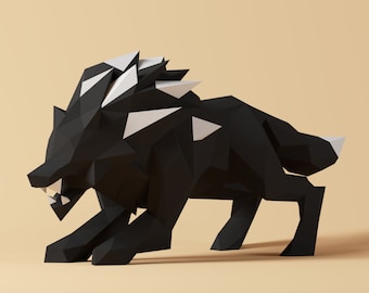 Toro Papercraft PlantillaAbstracto 3D Origami, Decoración del Hogar ...