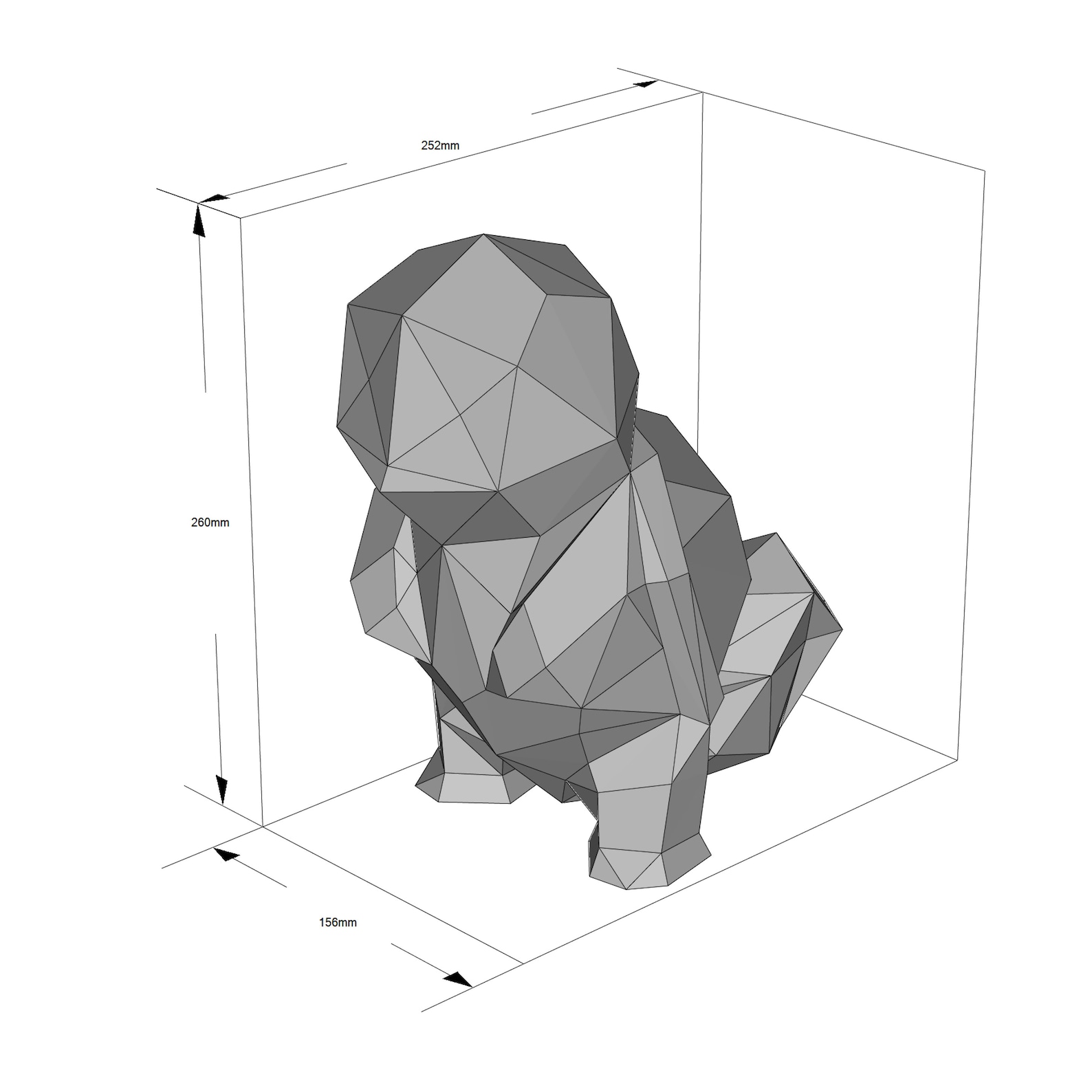 Pokémon Squirtle Papercraft Template Abstract Low Poly 3D - Etsy