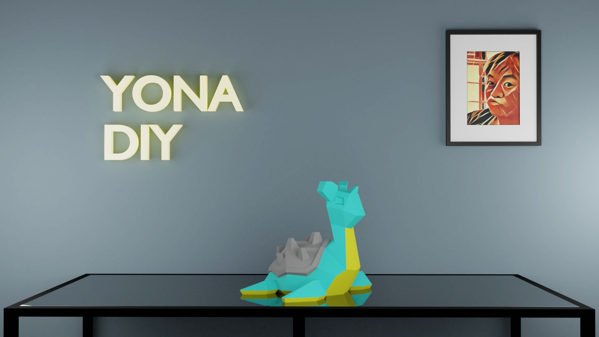 Pokémon Lapras Papercraft Template Abstract Low Poly 3D - Etsy Australia