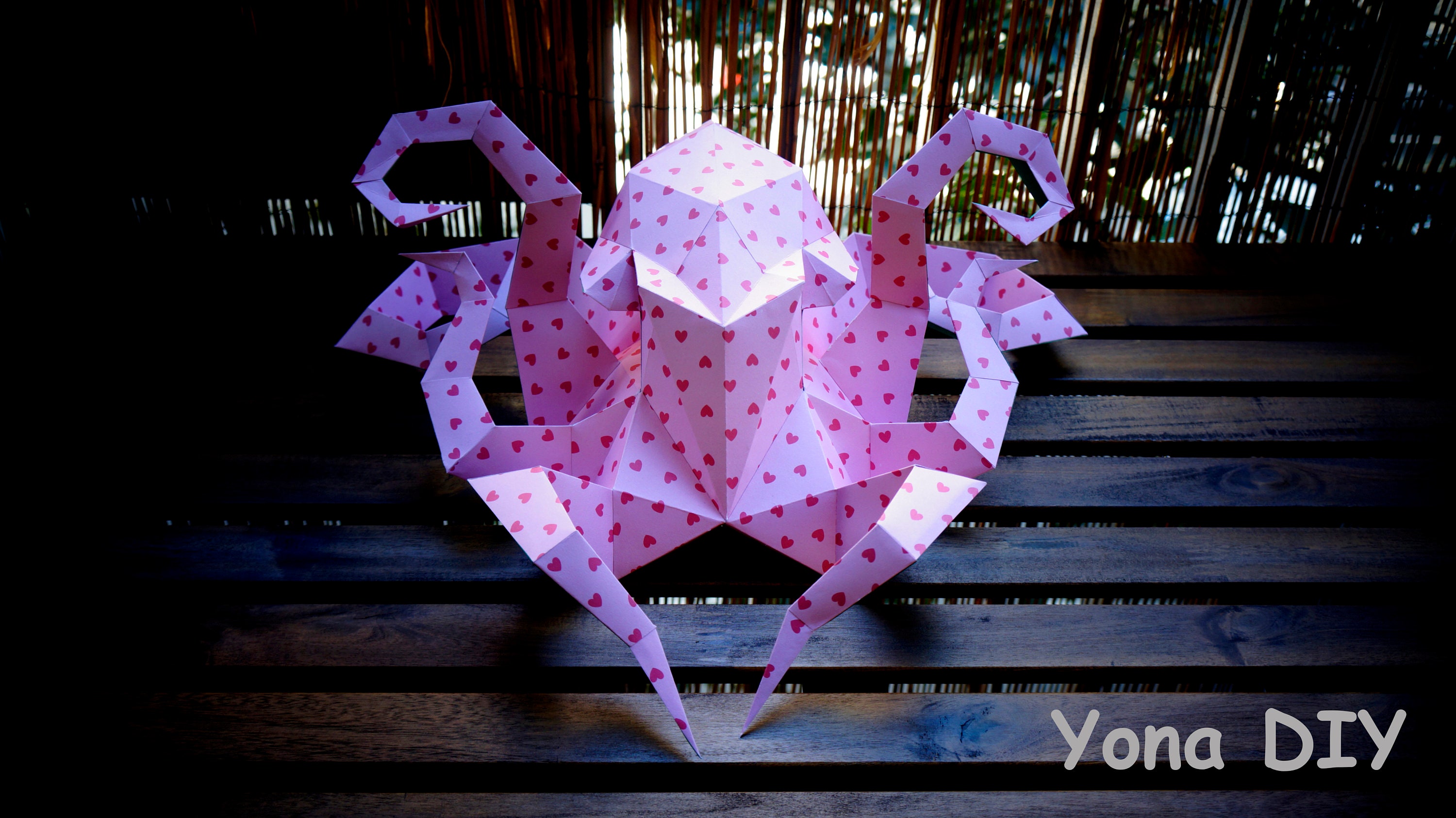 Octopus Papercraft Template Abstract Low Poly 3D Origami - Etsy