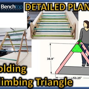 Folding Climbing Triangle Detailed Build Plans With Templates - Etsy