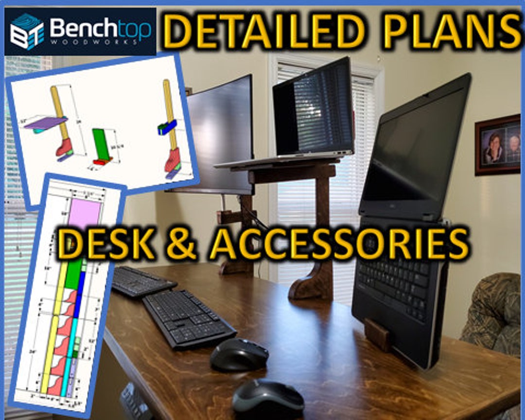 Detailed Plans, Desk Top and Accessories - Etsy