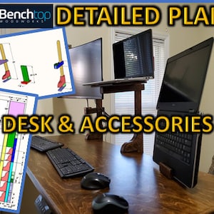 Detailed Plans, Desk Top and Accessories - Etsy