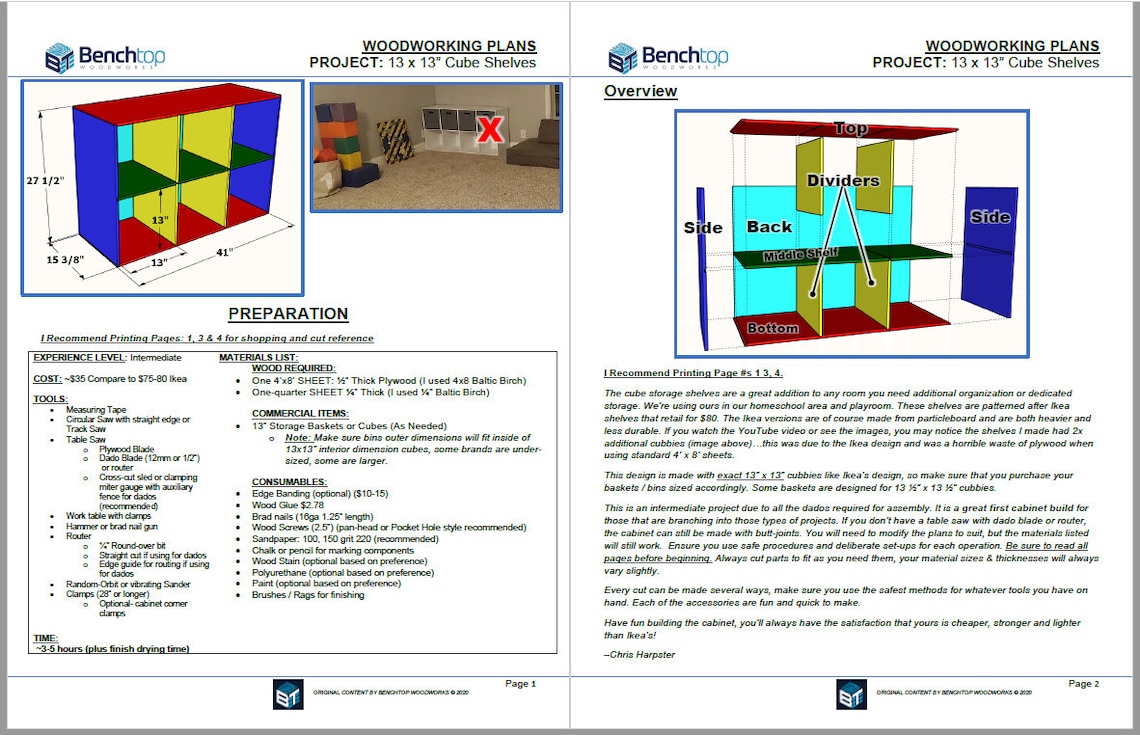 3x2 Cube Storage Shelves for Use With 13 Bins - Etsy