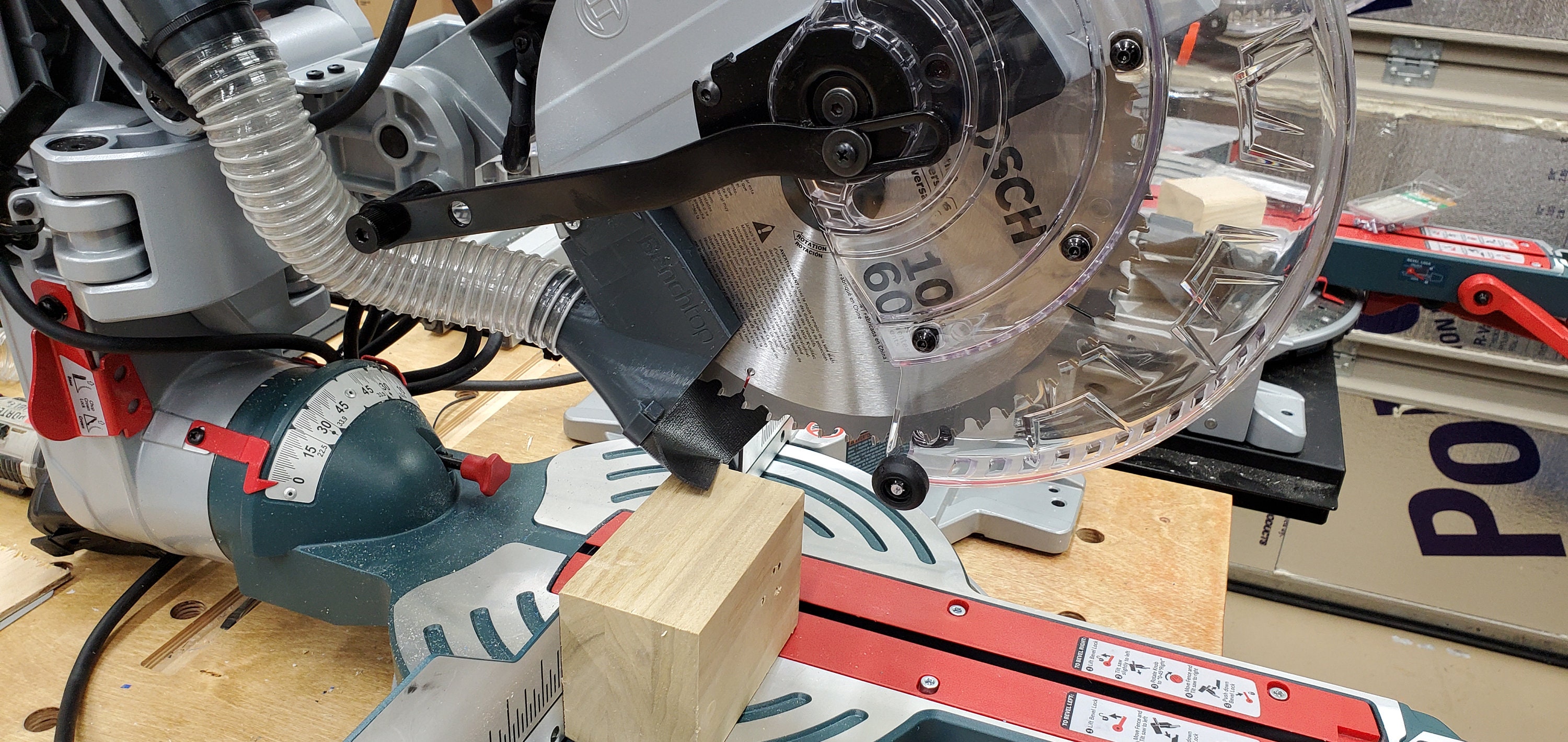 10" Bosch Glide CM10GD Miter Saw Dust Collection, Complete Chute - Etsy ...
