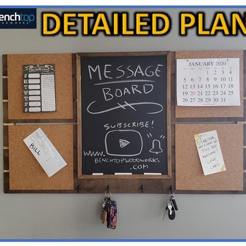 Bulletin Board With Hooks - Etsy