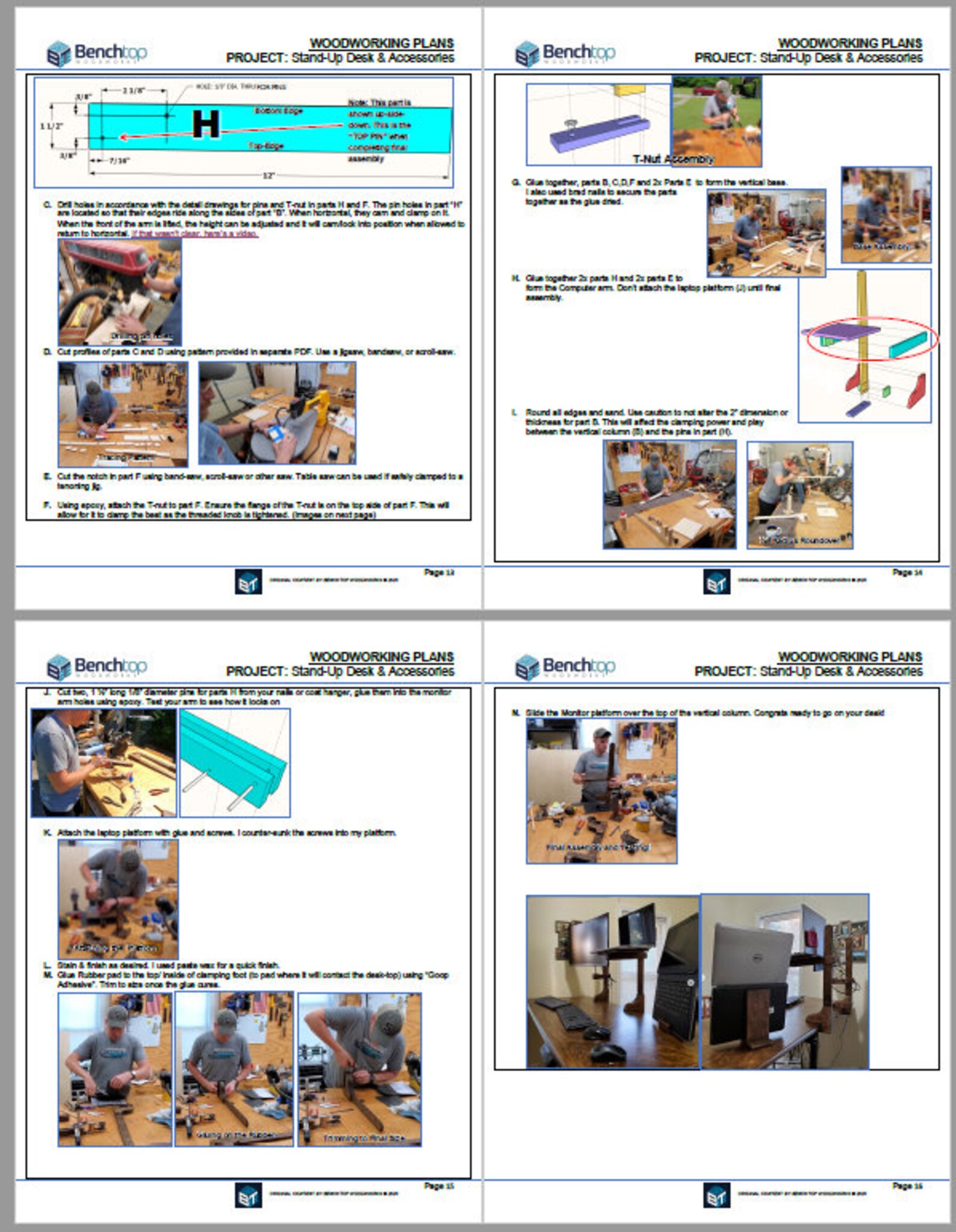 Detailed Plans Desk Top and Accessories | Etsy