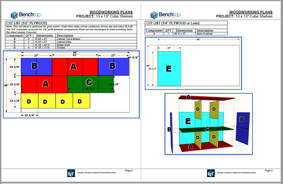 3x2 Cube Storage Shelves for Use With 13 Bins - Etsy