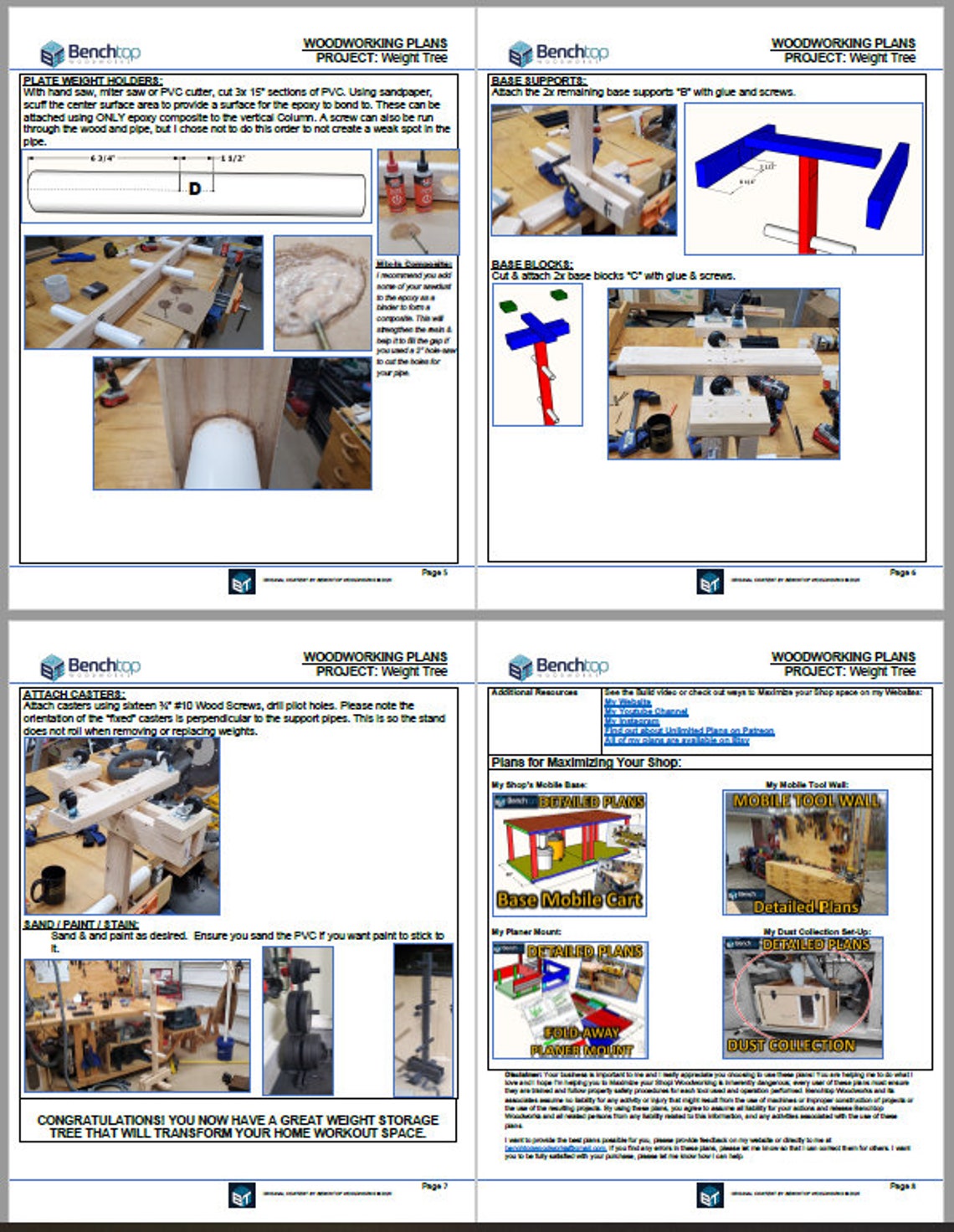 DIY Weight Tree Plans | Etsy