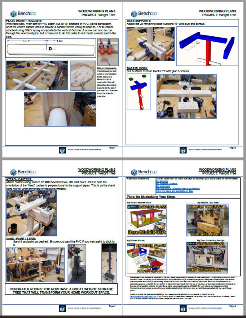 DIY Weight Tree Plans - Etsy