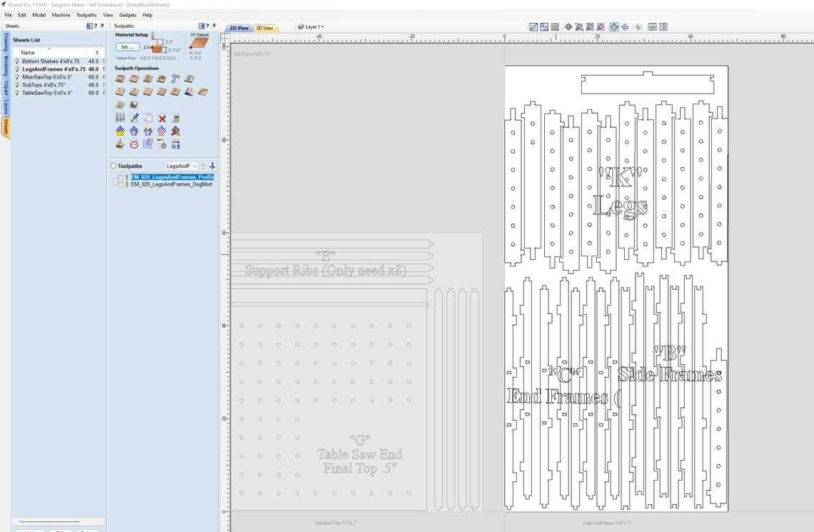Base Cart CNC Ready Package files PDF License - Etsy