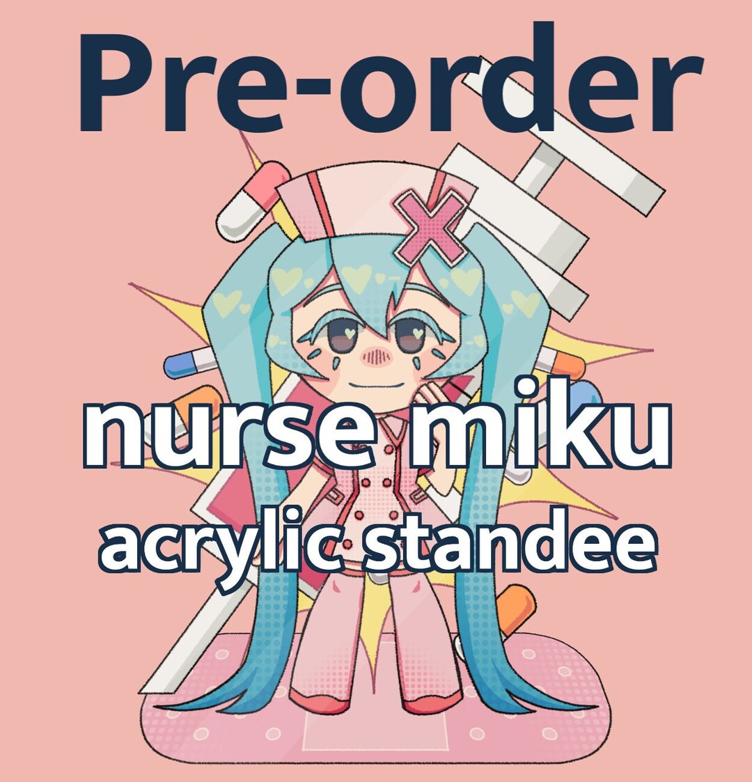 Nurse Hatsune Miku Acrylic Standee pre-order - Etsy