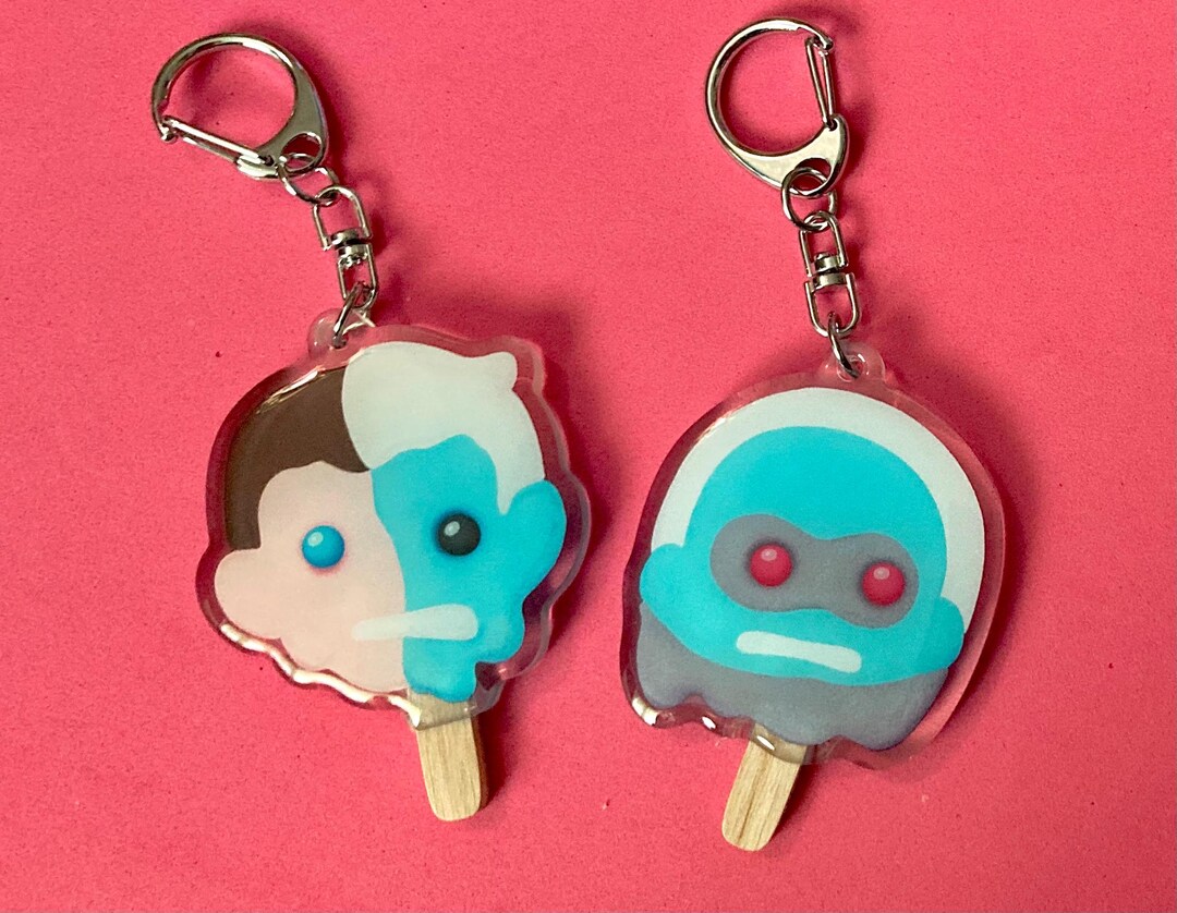 Melting Two-face and Freeze Popsicle Charm - Etsy