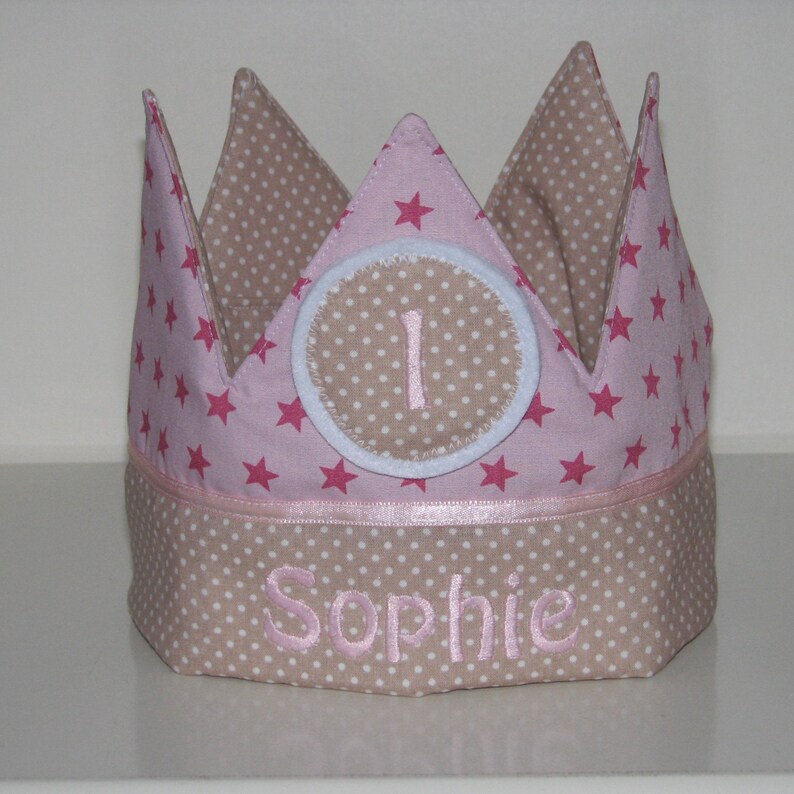 Geburtstagskrone mit Name und Zahlenbutton verschiedene - Etsy