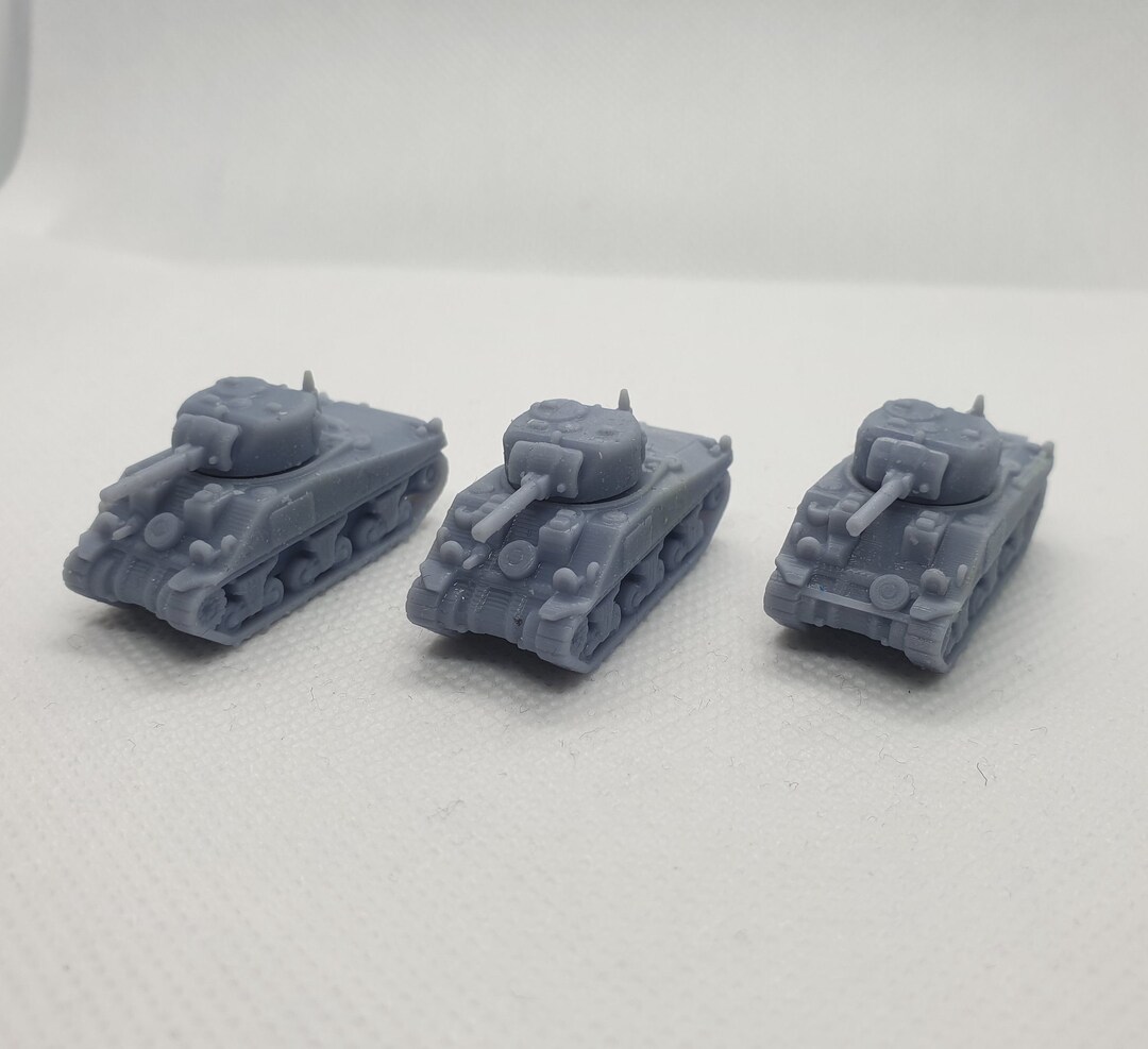 3 X N-gauge WW2 American Sherman Tanks Suitable for N-scale Railways - Etsy