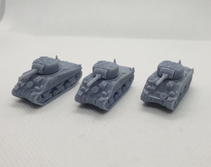 3 X N-gauge WW2 American Sherman Tanks Suitable for N-scale Railways - Etsy