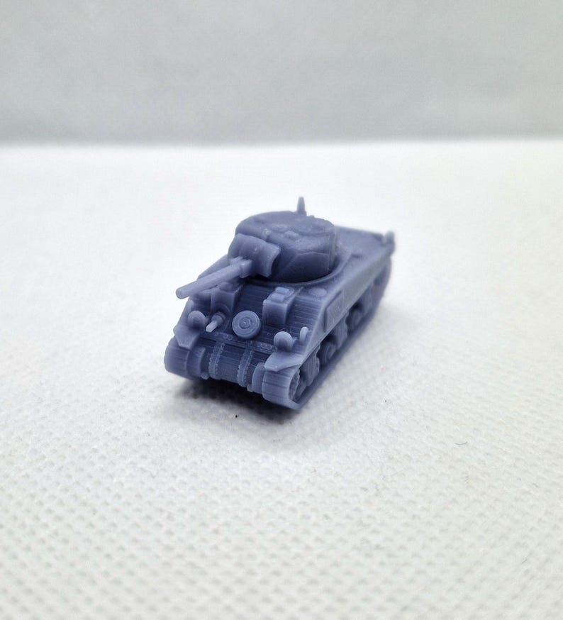3 X N-gauge WW2 American Sherman Tanks - Suitable for N-scale Railways ...
