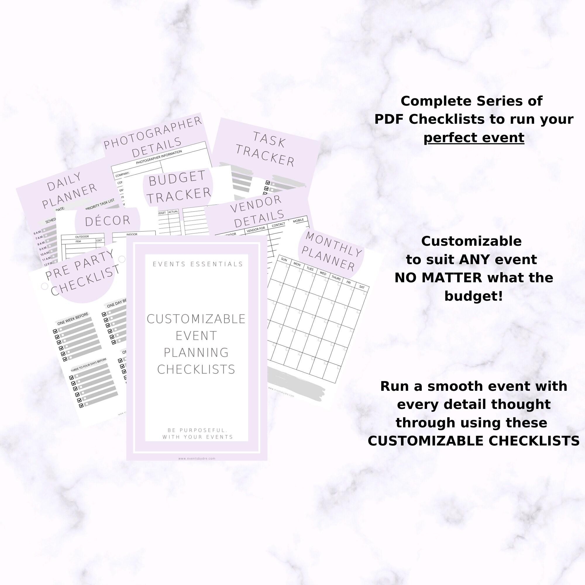 New Editable Event Planner Template Pdf Budget Tracker Party