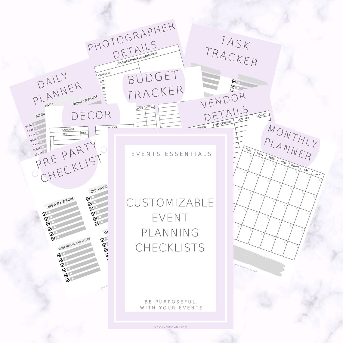NEW EDITABLE Event Planner Template PDF Budget Tracker - Etsy