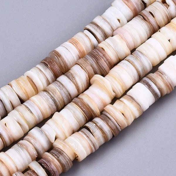 Shell Heishi Beads - Etsy