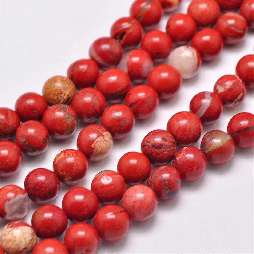 50 perles Jaspe rouge naturelle pierre gemme 4mm - Etsy France