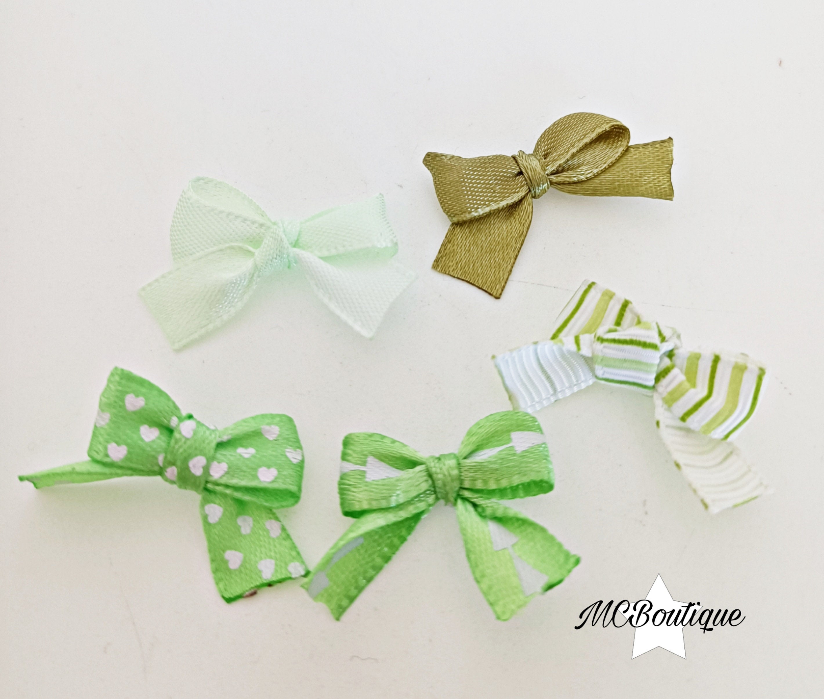 Light Green Ribbon Bow