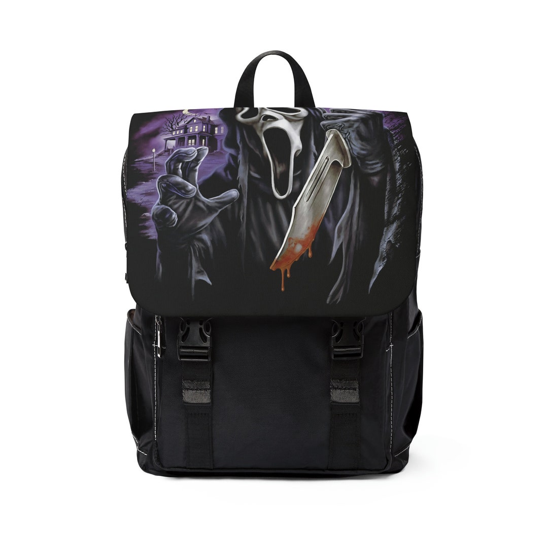 Horror Backpack, Ghostface Backpack, Bookbag, Horror Bookbag, Ghostface ...