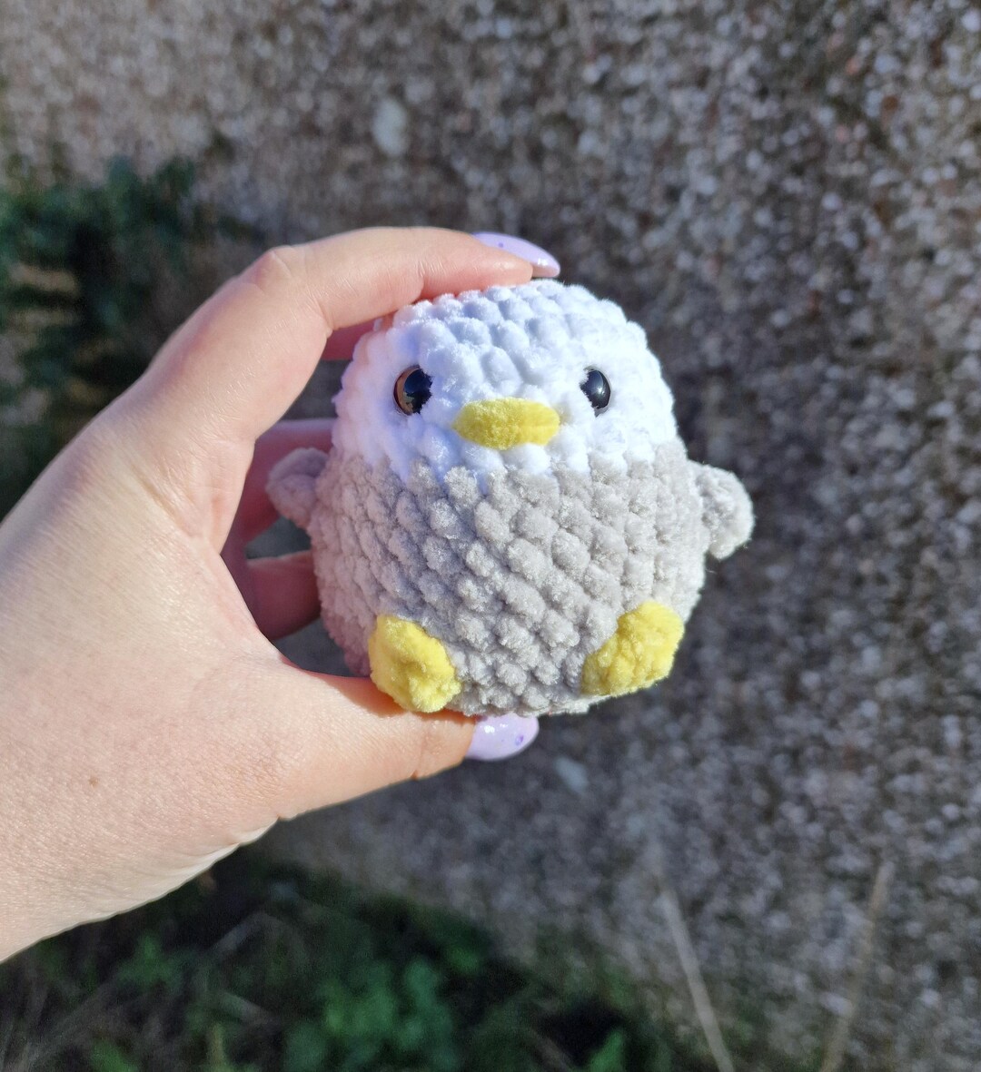 Handmade Chubby Seagull Plushie – Soft Crochet Seagull Toy, Beach Decor ...