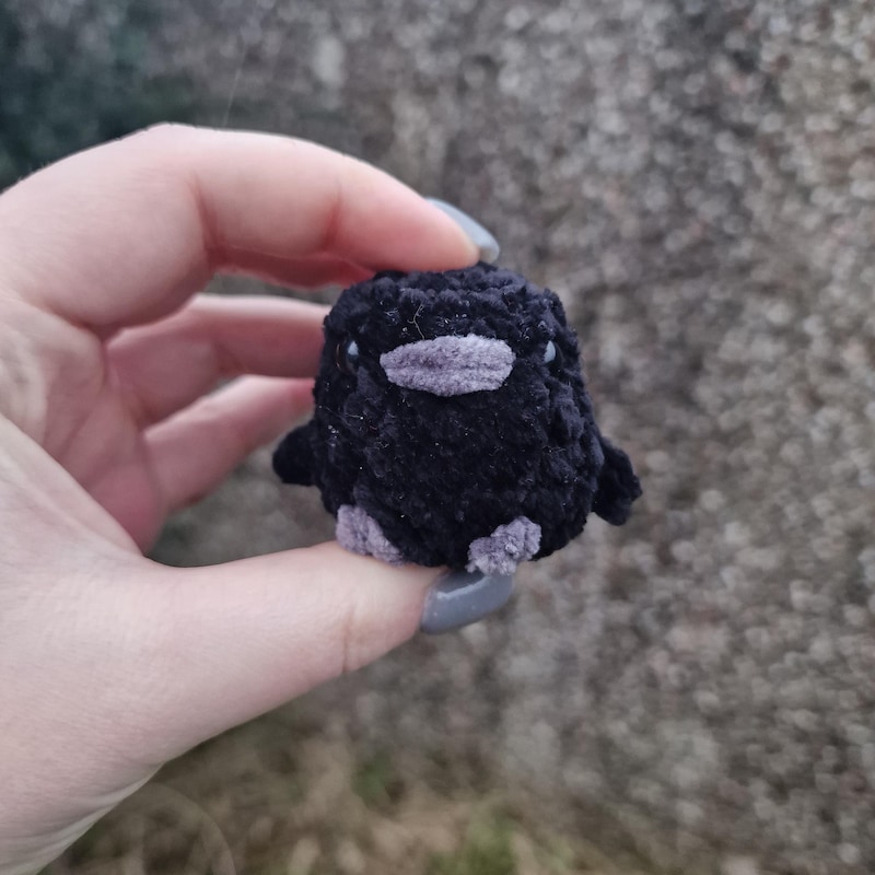 Crow Raven Bag Charm - Etsy UK