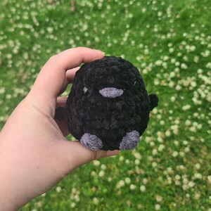 Cute Crochet Raven Crow Cuddly Toy Goth Plushie Gift for Kids, Adults ...