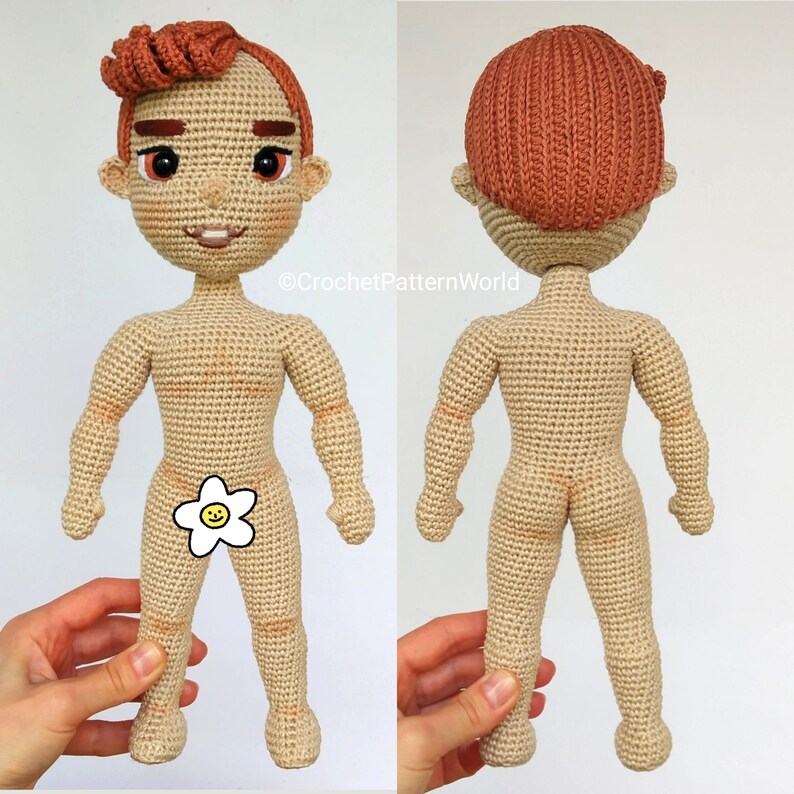 Alex Crochet Doll Boy Pattern Amigurumi Boy Men Pattern PDF - Etsy