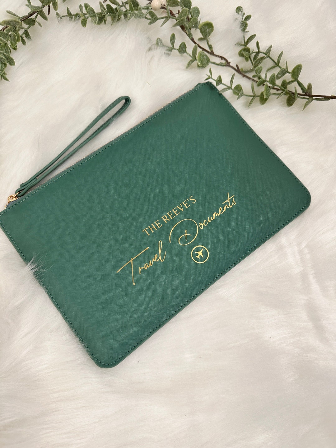 Personalised Document Wallet Travel Passport Holder Clutch, Various ...