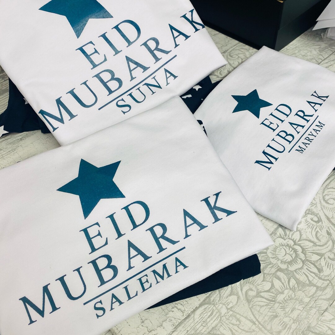 Eid Mubarack Matching Family Pyjamas, Star Pj's, Personalised Eid ...