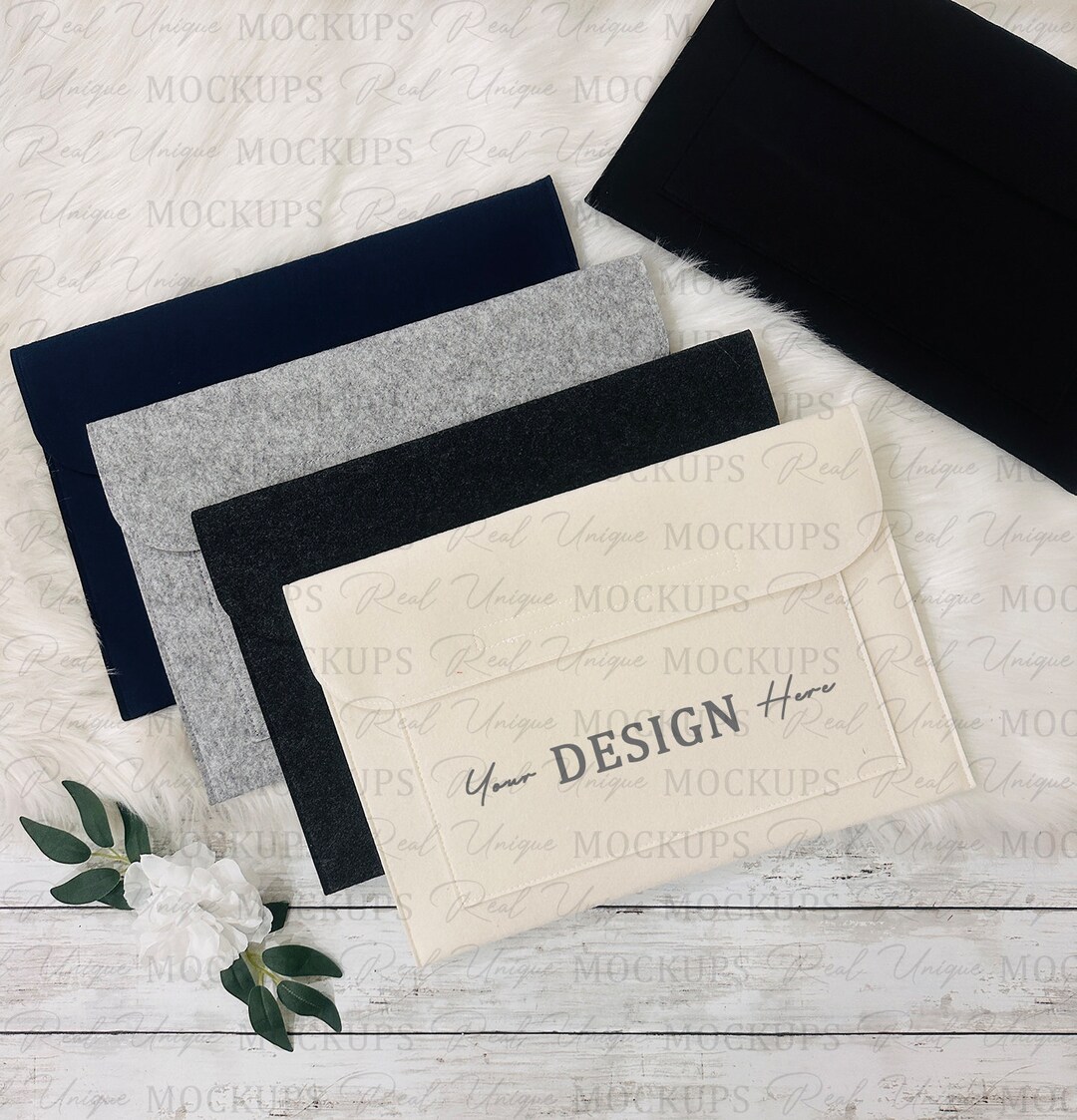 Felt Document SVG Wallet Mockup Laptop Slip Mockups Bagbase Portfolio ...