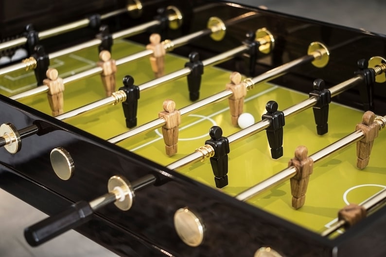 Handmade Eucalyptus Foosball Table: Solid Walnut & Oak Players - Etsy