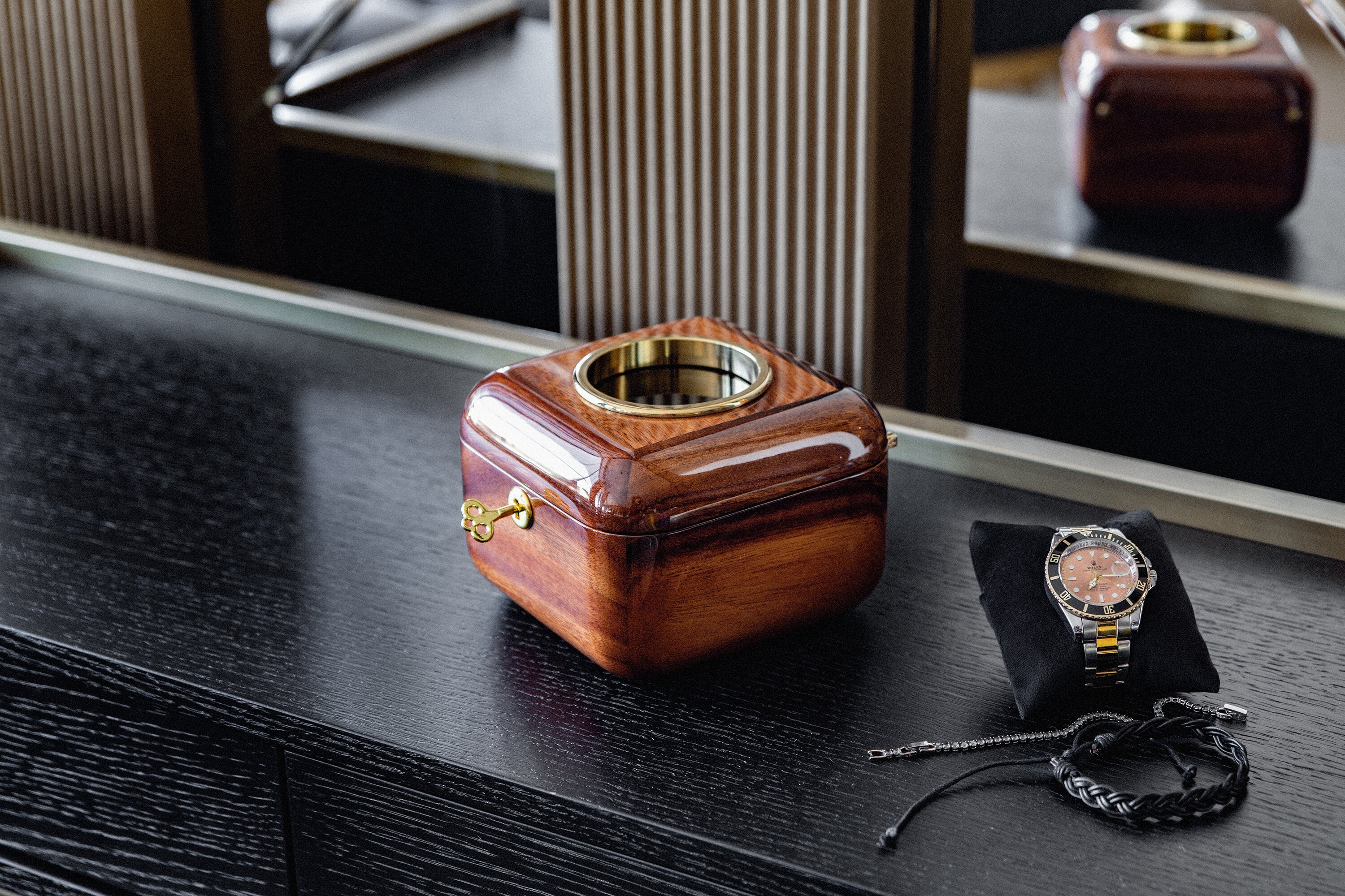 Acacia Wood Watch Box: Luxury Single Watch Storage - Etsy