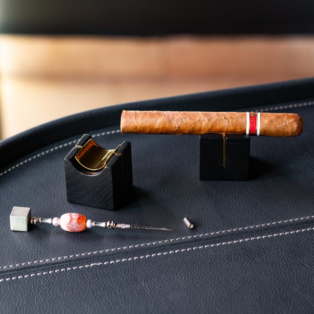 Sterling Silver Cigar Nubber With Gemstone, Unique Cigar Tool - Etsy