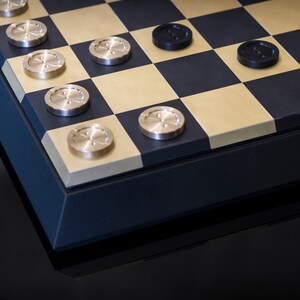 Handmade Chess & Checkers Set, Wooden Checker Board, Checkers Board ...
