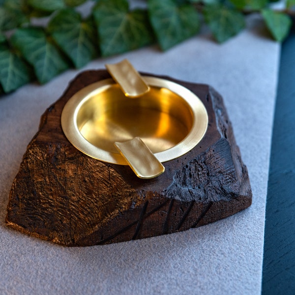 Wooden Ashtray - Etsy