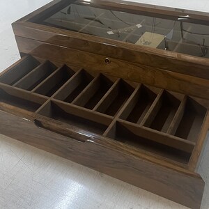 Handmade Wooden Eyeglasses Box, Eyeglass Display Case, Eyeglass Holder ...