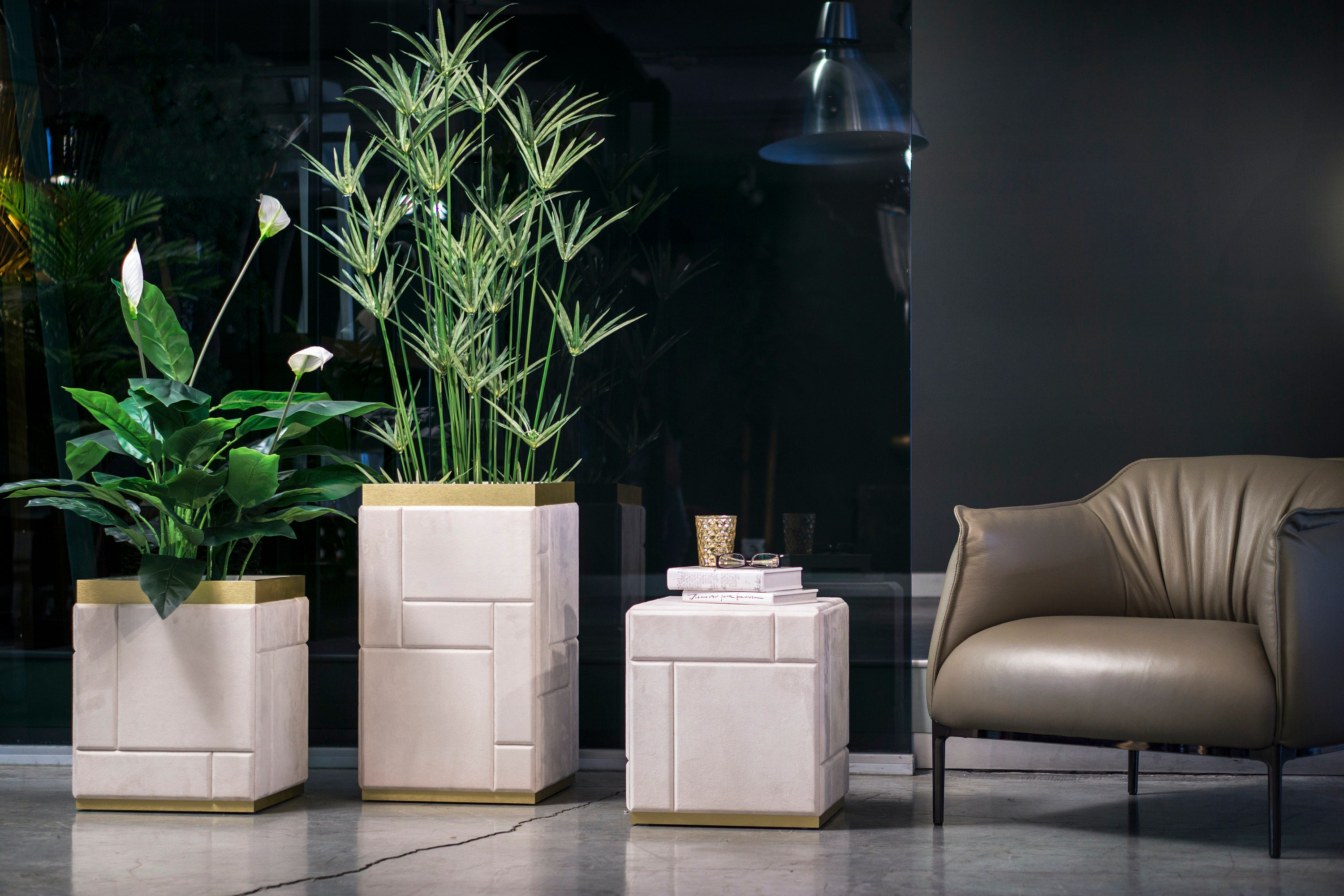 Indoor Flower Pots Medium Luxury Planter Pod Art Deco Flower - Etsy