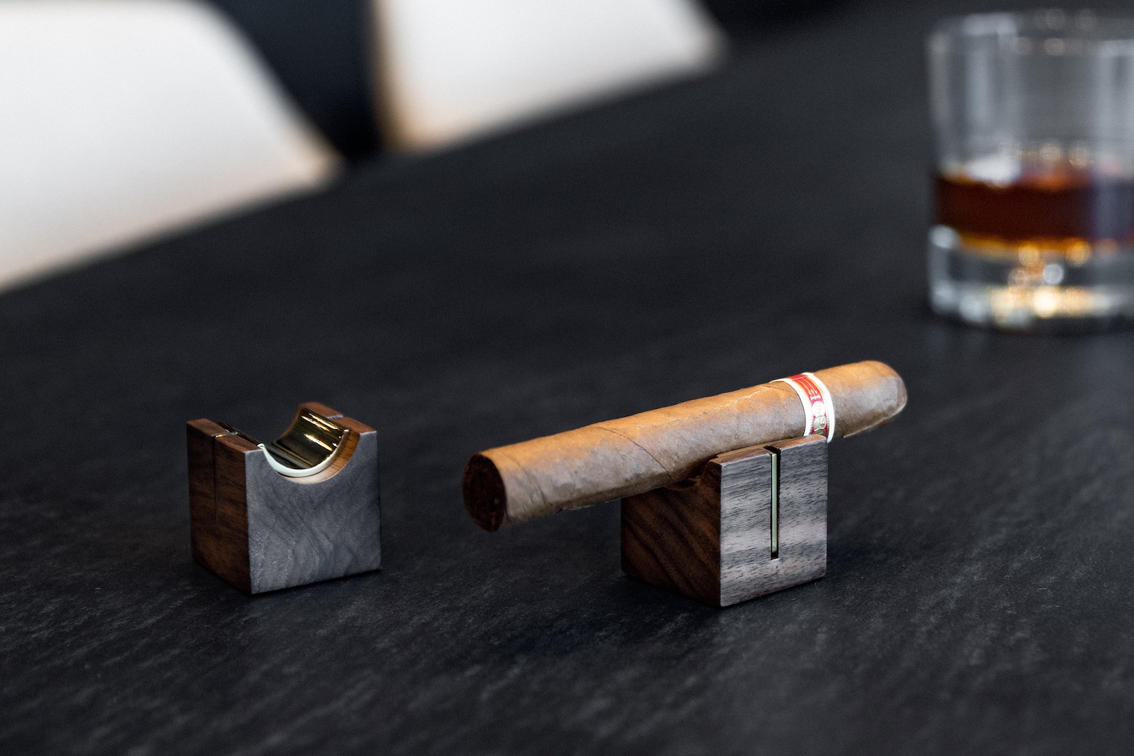 Luxury Wooden Cigar Rest Unique Cigar Holder Cigar Gift for - Etsy